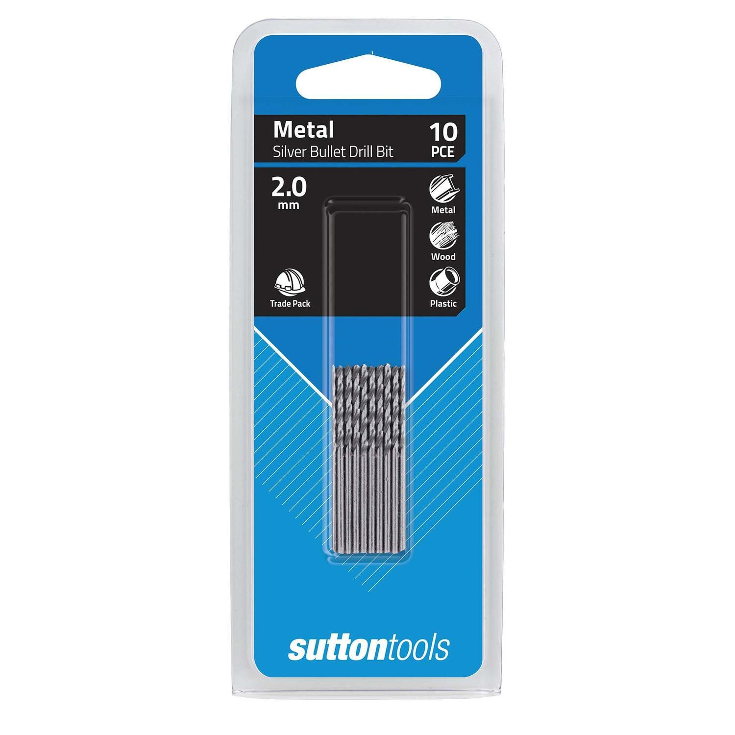 Sutton Tools | Silver Bullet Jobber Drill Trade Pack 2mm | Mitre10