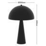 Mercator | Cremini Metal Table Lamp H: 460mm Black | Mitre10