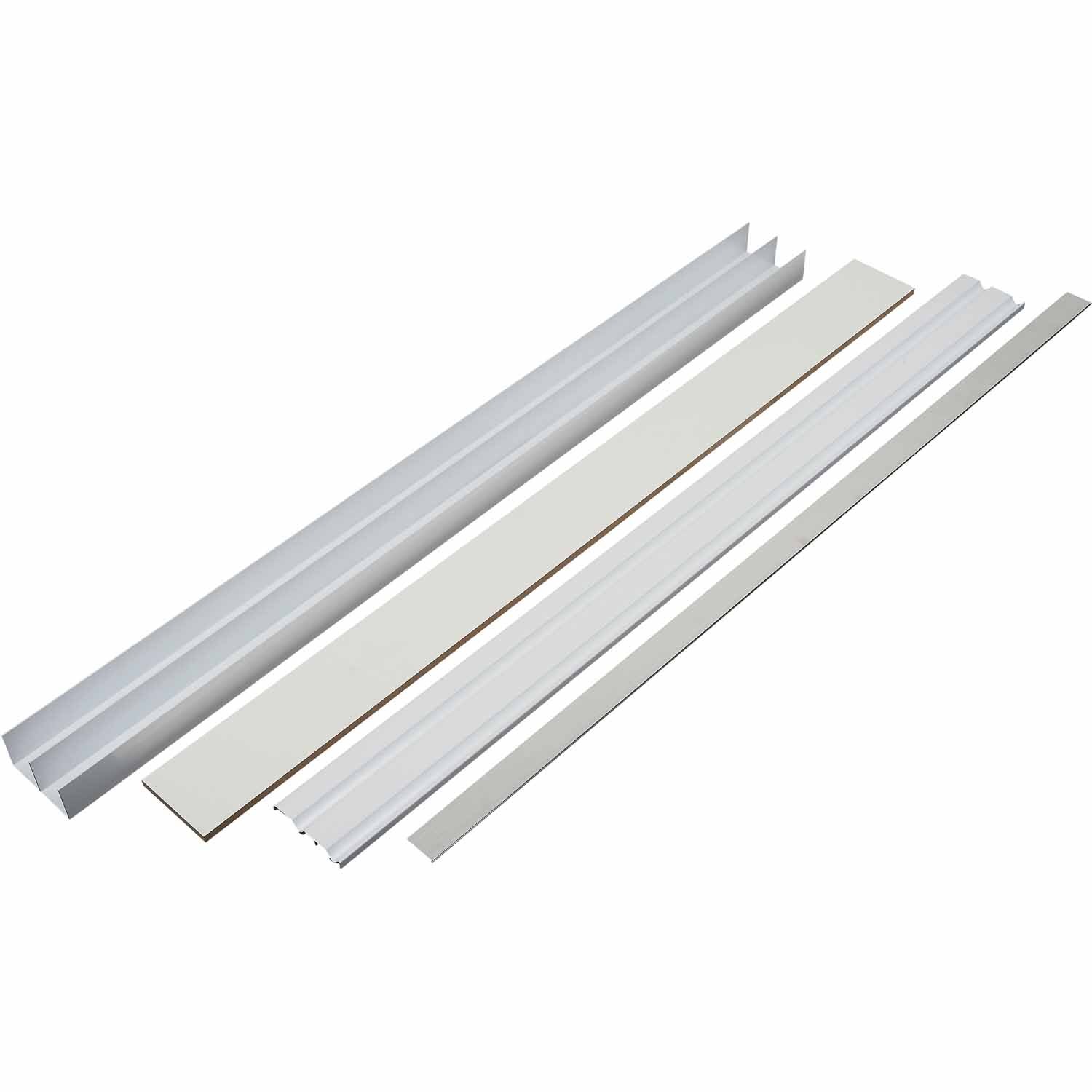 Nouveau | Sliding Door Track 1800mm Arctic White | Mitre10