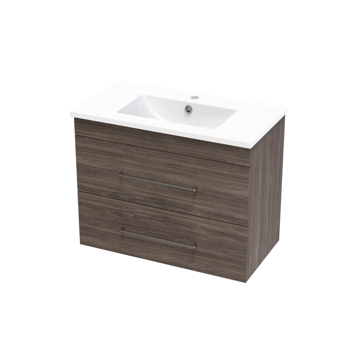 Clearlite | Cashmere Slim Double Drawer Wall Hung Vanity H: 598mm, W ...