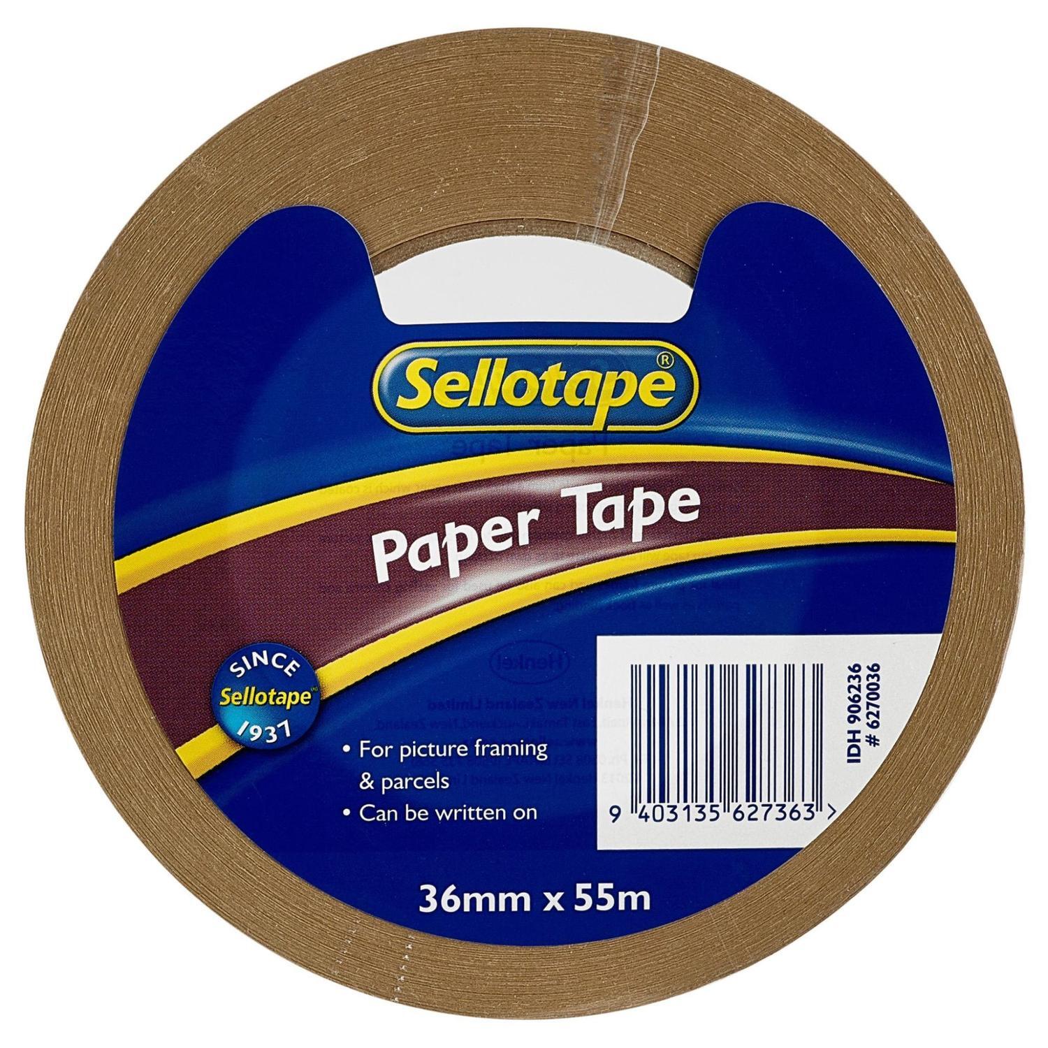 Sellotape | Framing Tape H: 38mm, W: 130mm, D: 130mm Brown | Mitre10