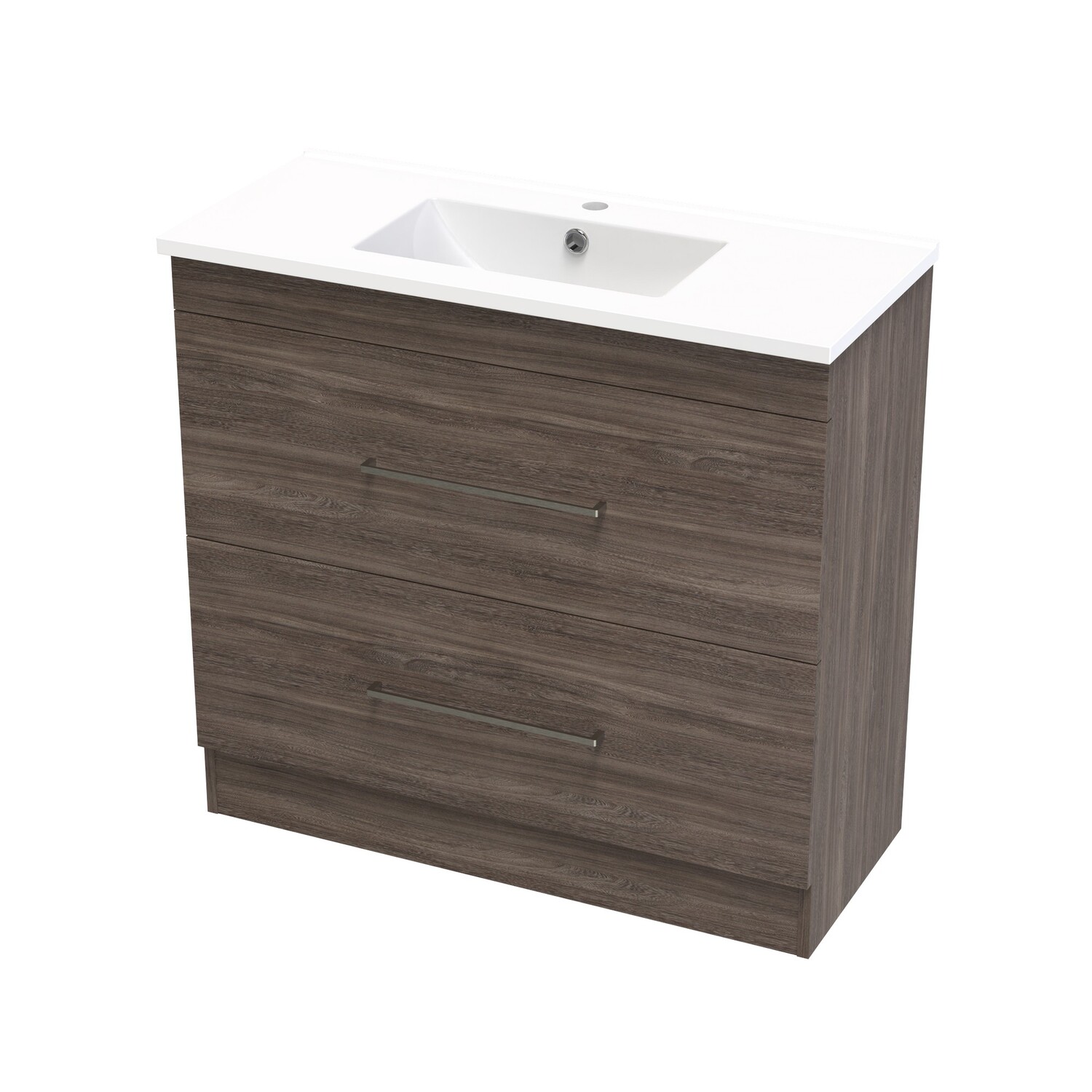 Clearlite | Cashmere Slim Double Drawer Floor Standing Vanity H: 856mm ...
