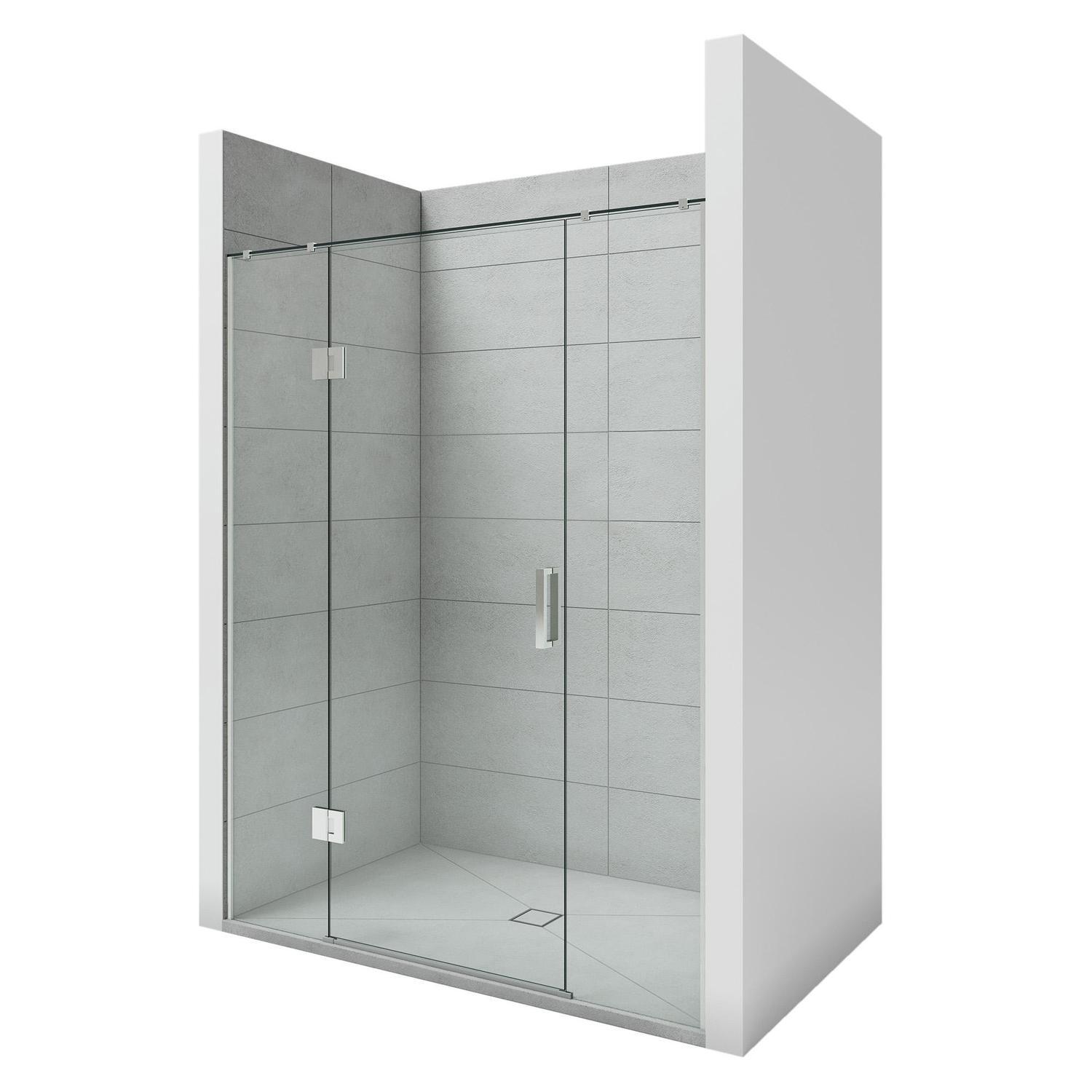 Atlantis | Solara 1600 x 1000mm 3-Wall TileOver Tray and Brushed Nickel ...