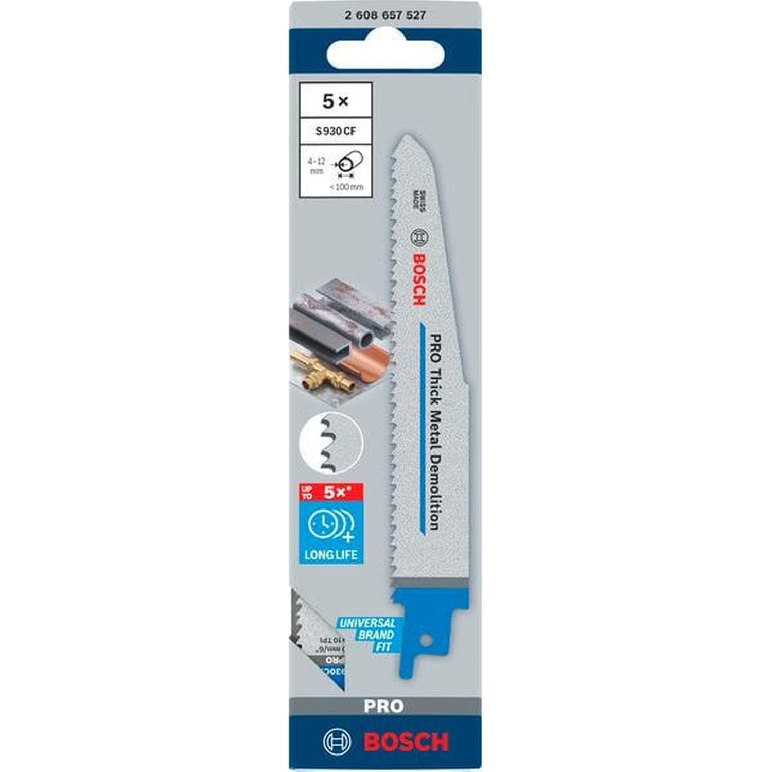 Bosch | Recip Blade Thick Metal Demolition 5PK 150mm | Mitre10