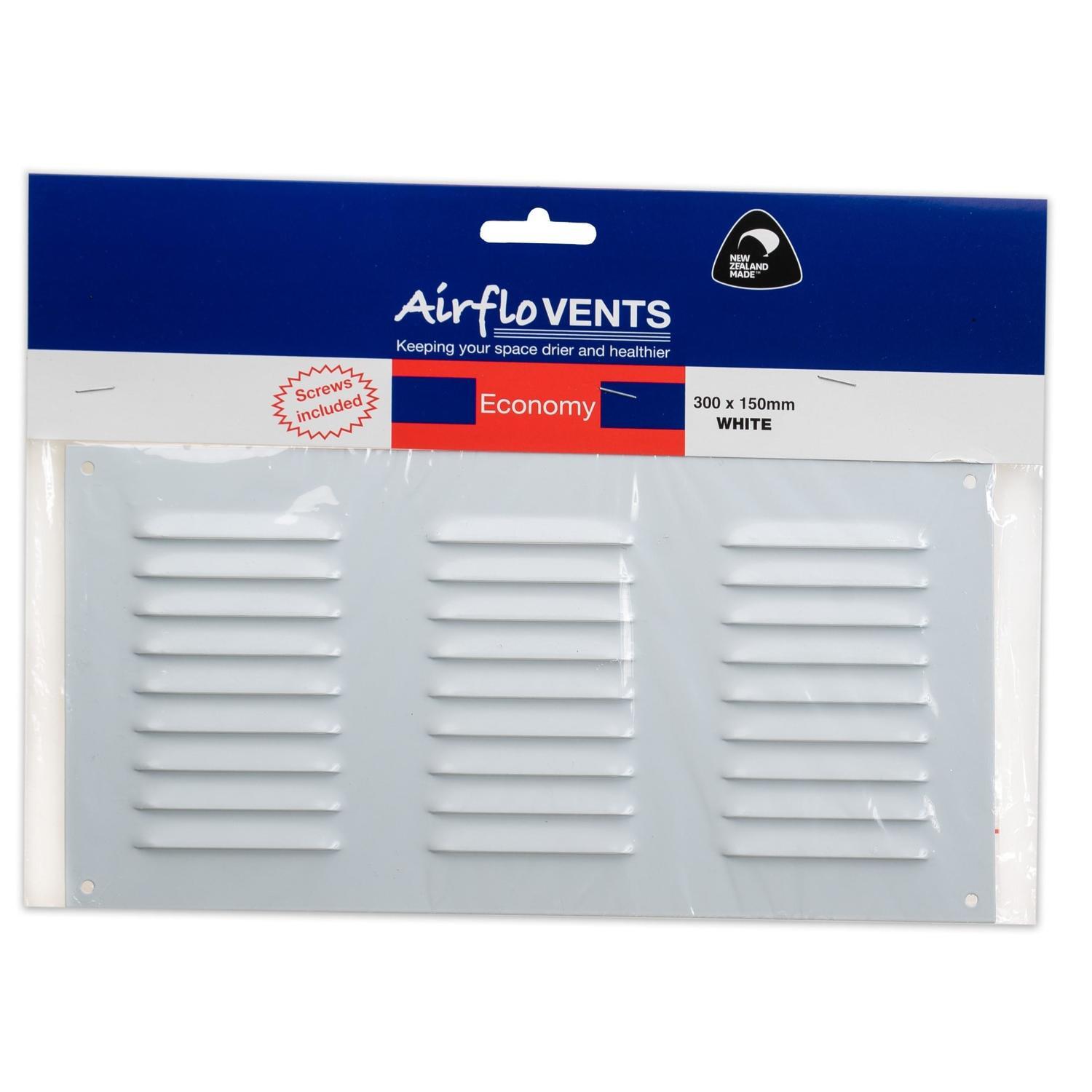 Airflo | Louvre Vent 300 x 150 mm White | Mitre10