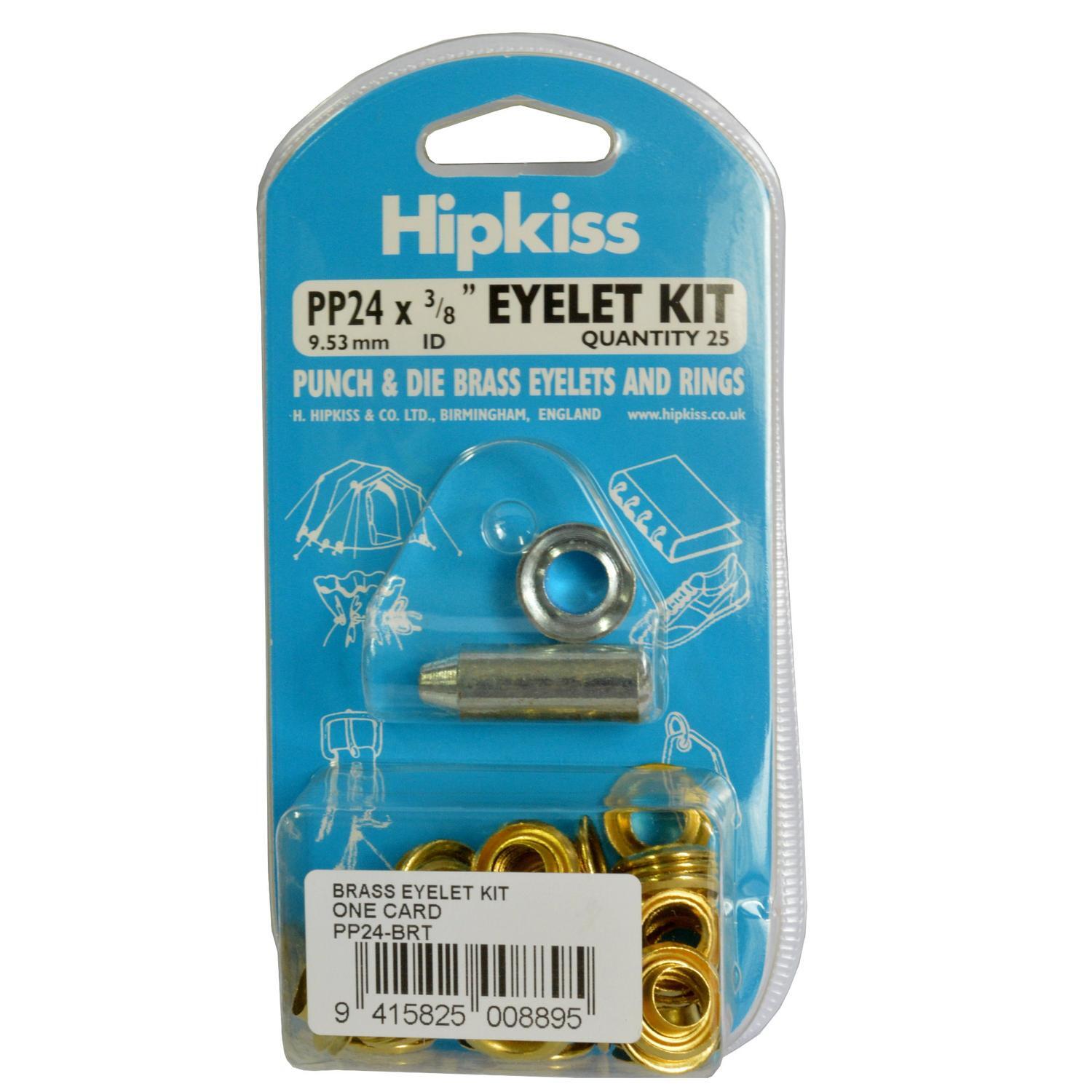 Hipkiss | Eyelet Kit 9.53mm Brass | Mitre10