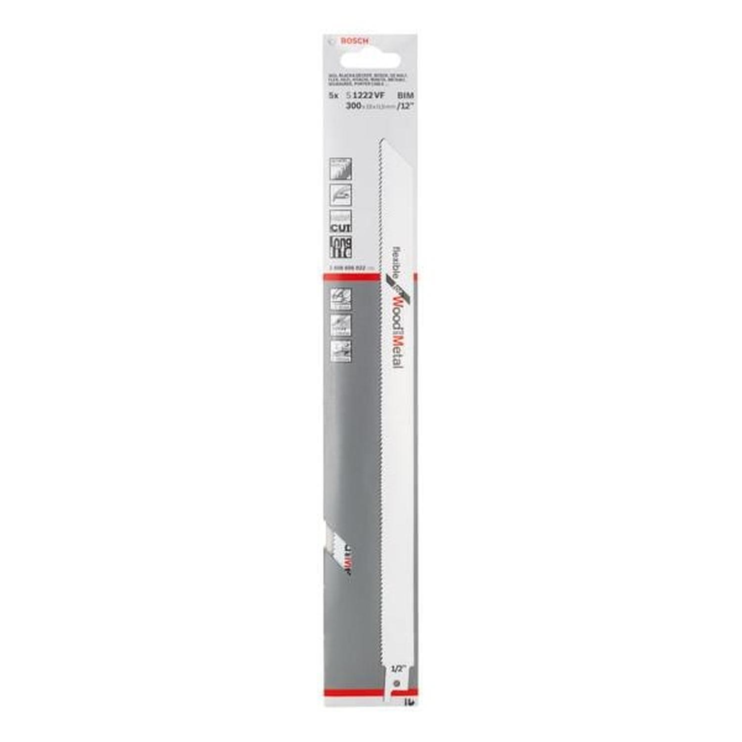 Bosch | Recip Blade Wood+Metal 5PK 300mm | Mitre10