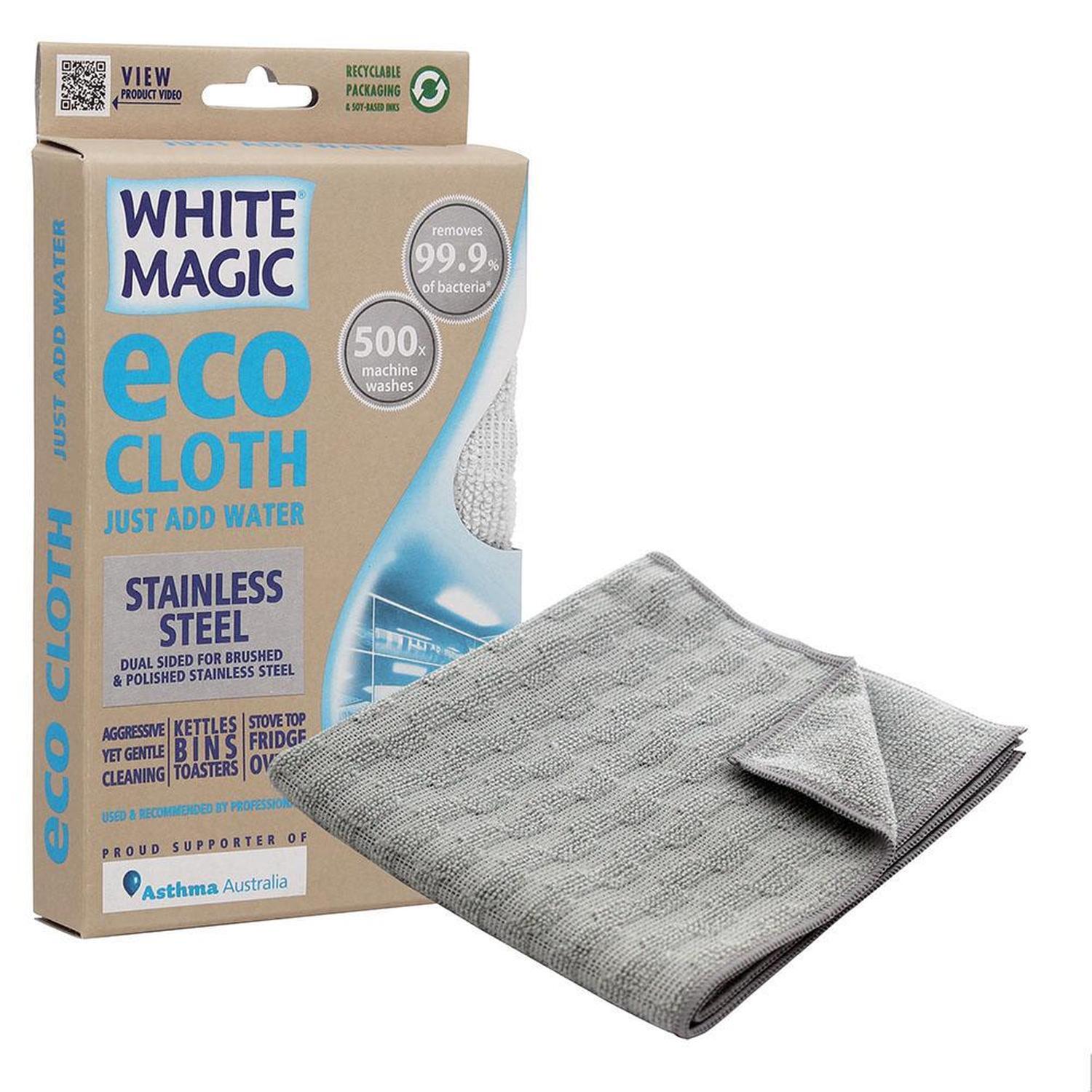 White Magic | Eco Cloth 32cm Stainless Steel | Mitre10