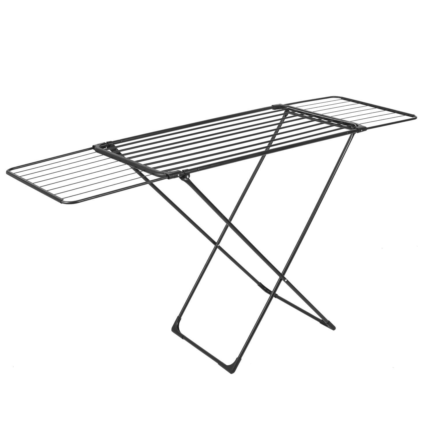 Nouveau | Extendable Clothes Airer 18 m Black | Mitre10