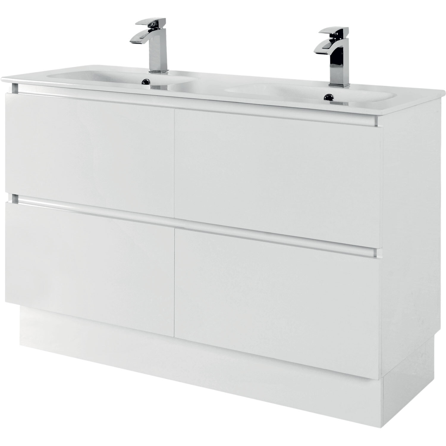 Nouveau | Wall Hung or Floor Standing Double Vanity Cabinet Only 1200mm ...
