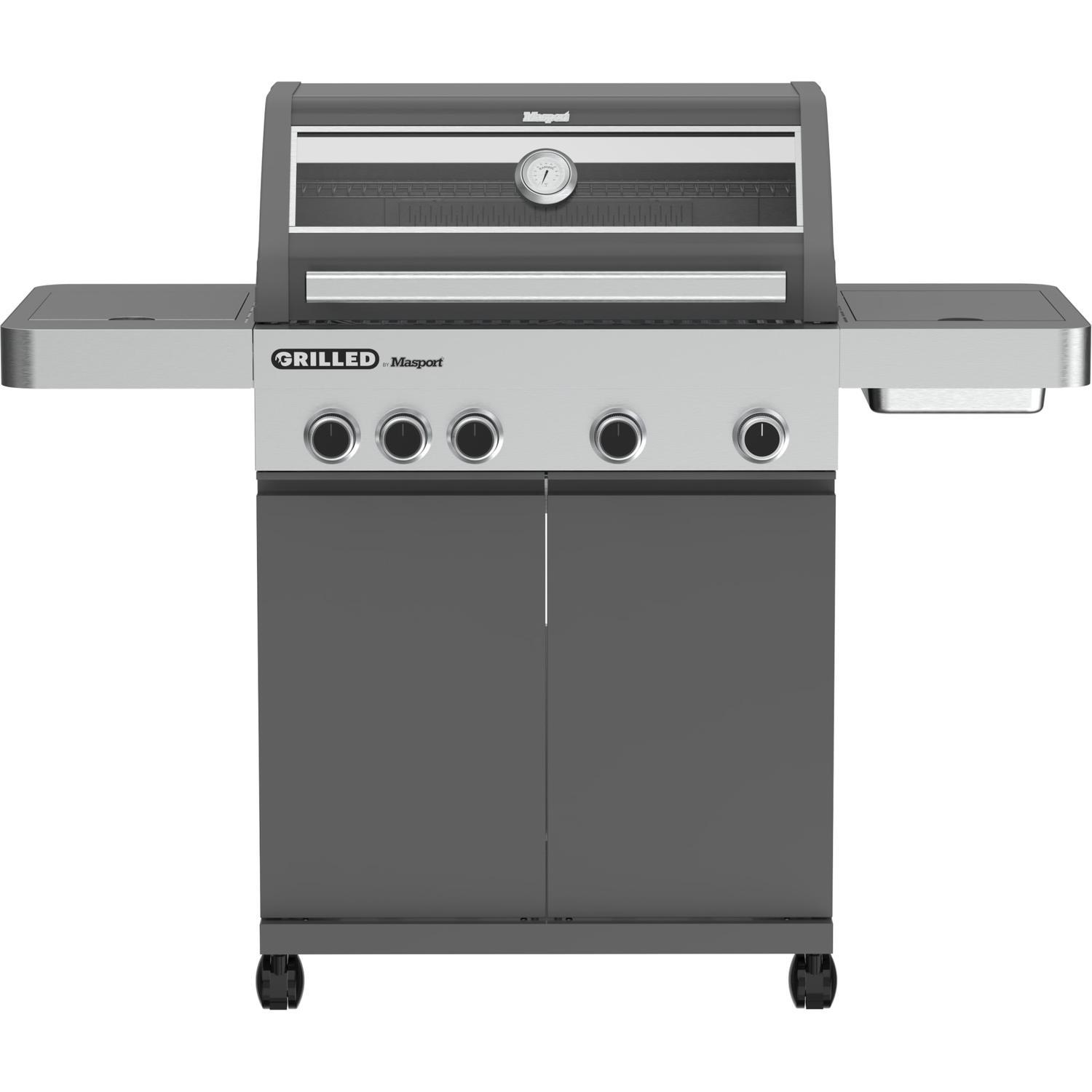 Masport | Grilled by Masport Classic 4 Burner Grey | Mitre10
